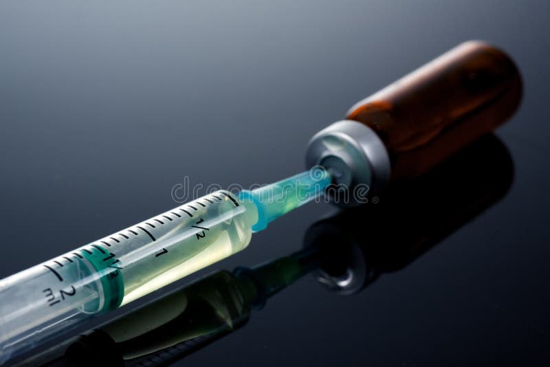 Vaccine Vial Dose Flu Shot Drug Needle Syringe,medical Concept ...