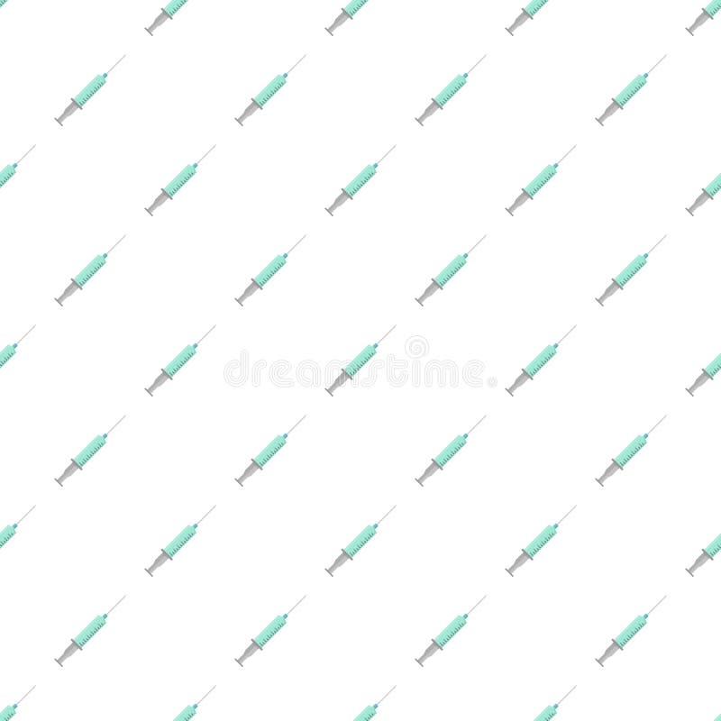 Syringe Vaccine Pattern Seamless Vector Stock Vector - Illustration of ...