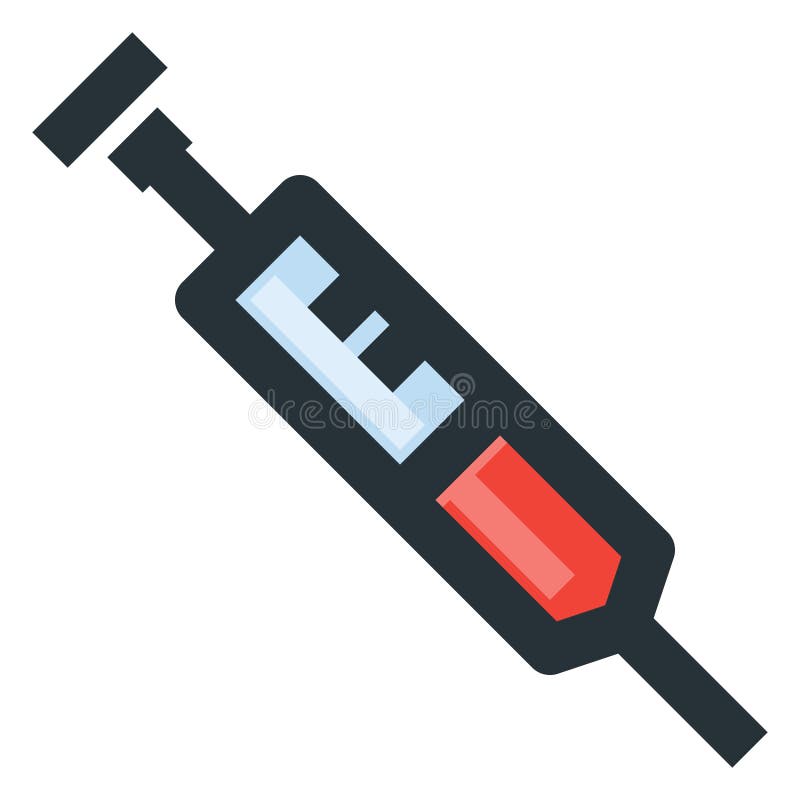 Syringe Vector Filled Line Icon 32x32 Pixel Perfect. Editable 2 Stock ...