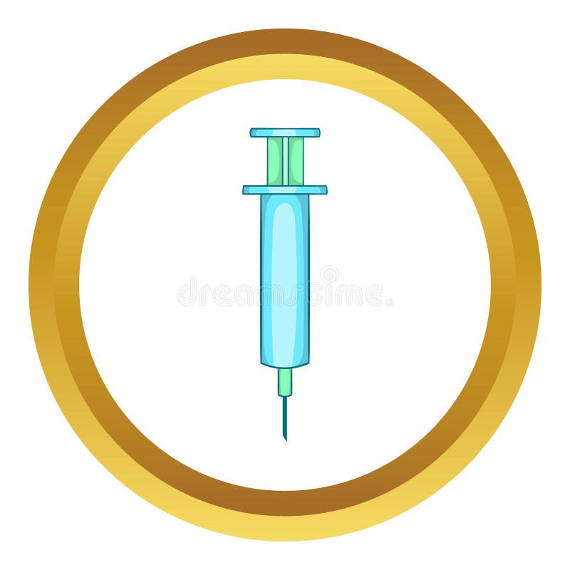 Syringe vector icon stock vector. Illustration of cartoon - 81136480