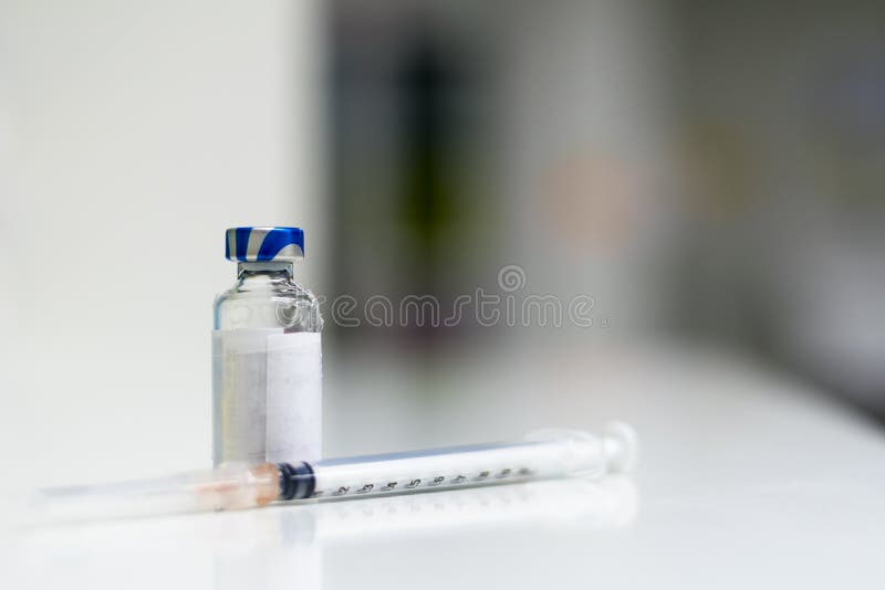 Vial of Chemotherapy Injection and Syringe Stock Image - Image of ...
