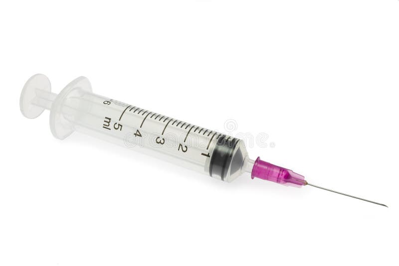 Syringe on White Background Stock Photo - Image of medical, care: 35290848