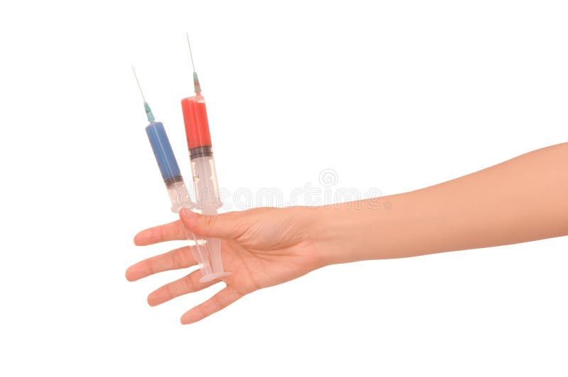 Syringes stock photo. Image of injecting, holding, hormone - 11576636