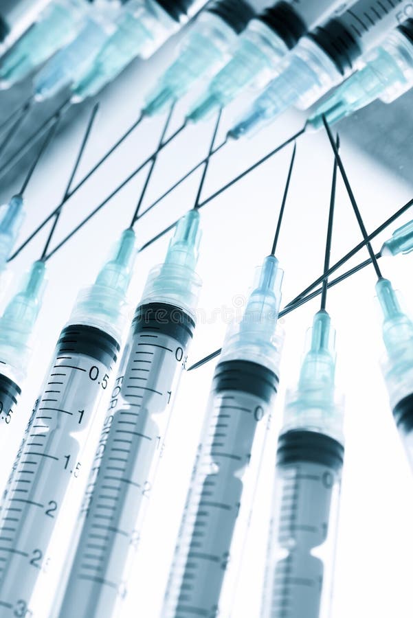 Syringes close up stock photo. Image of narcotic, medical - 153444422