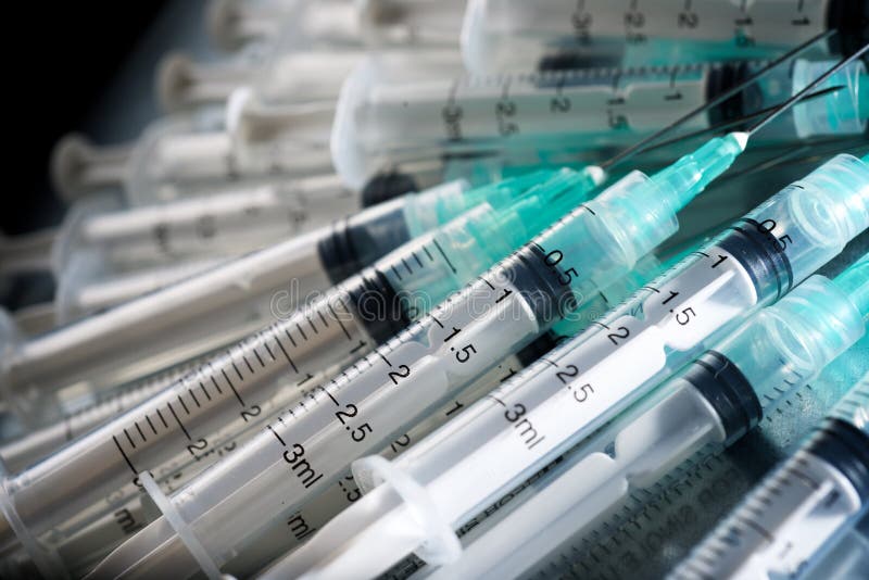Syringes close up stock image. Image of anesthetist - 165050575