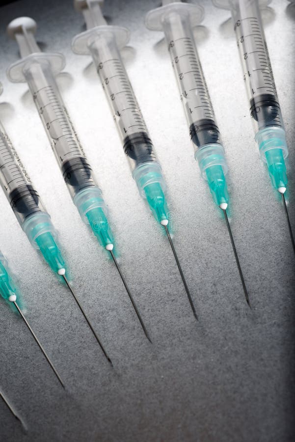 Syringes close up stock photo. Image of hospital, anesthetist - 165050542