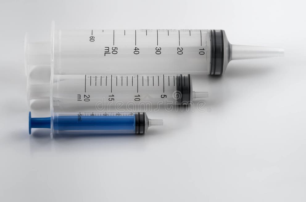 Syringes Front Linear 01 stock photo. Image of illness - 30807386