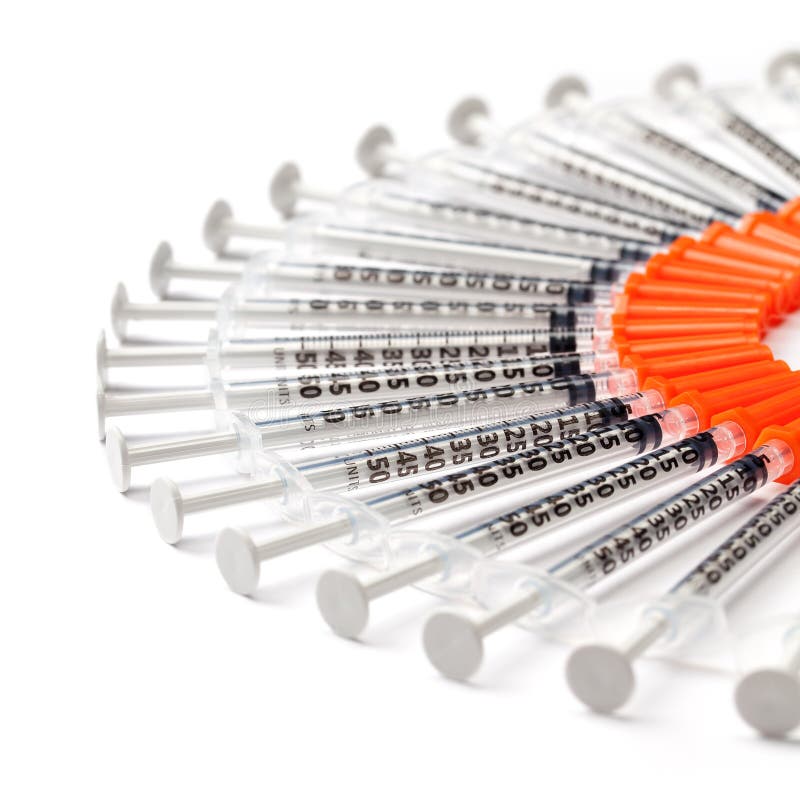 Syringes Making a Point stock image. Image of medicine - 27452111