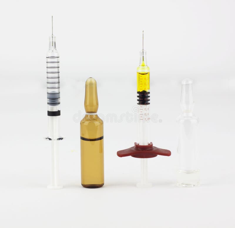 Syringes and serum syringe stock photo. Image of vaccination - 86741832