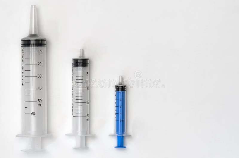 Syringes Top Linear 01 stock image. Image of laboratory - 30807389