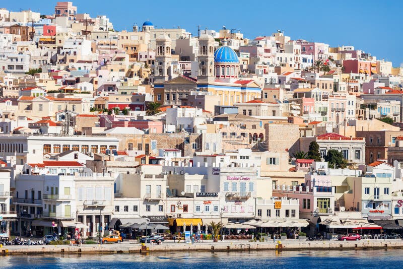 Syros-Insel in Griechenland Stockbild - Bild von himmel, schön: 93413173