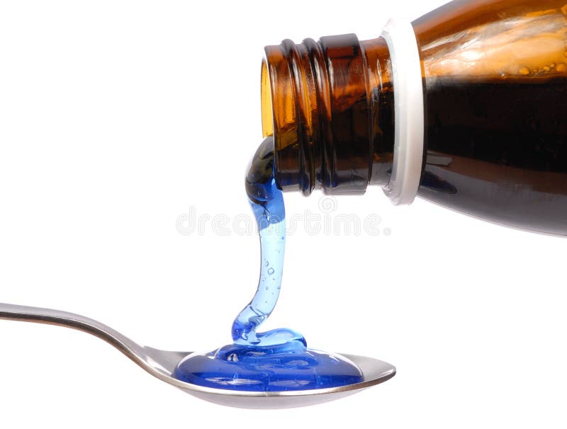 Syrup stock image. Image of spoon, isolated, pharmaceuticals - 5469123