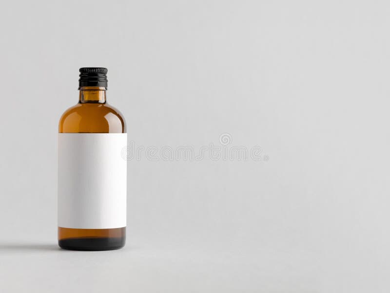 Syrup Bottle Isolated on the White Background Stock Photo - Image of ...
