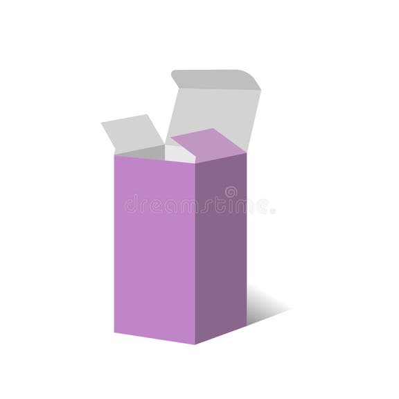 Syrup Box Size 12x6x6 Cm Die Line Template, Vector Design Stock Vector ...