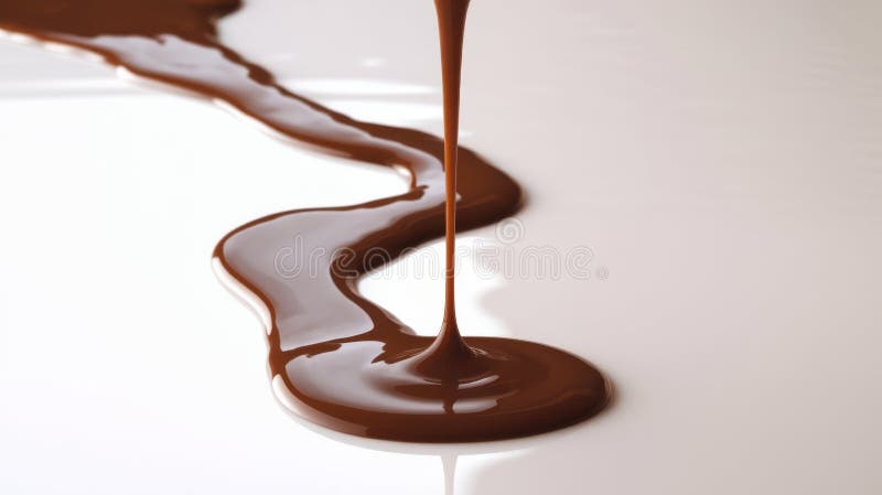 Syrup Dripping from a Spoon, with Thick Liquid Flowing Smoothly Stock ...