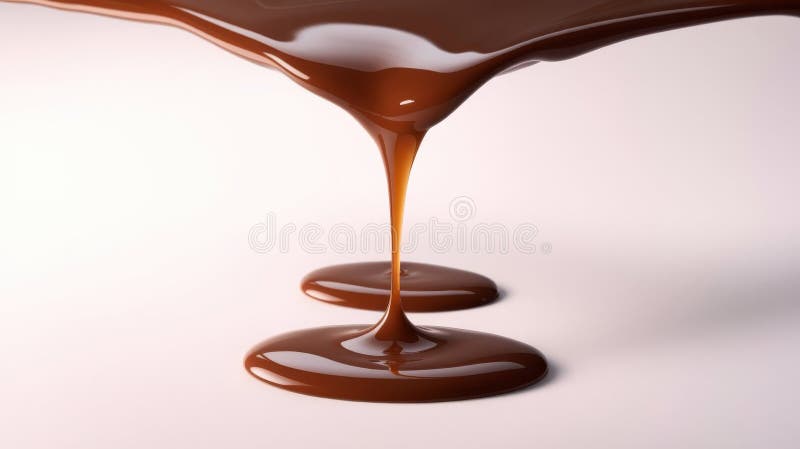 Syrup Dripping from a Spoon, with Thick Liquid Flowing Smoothly Stock ...