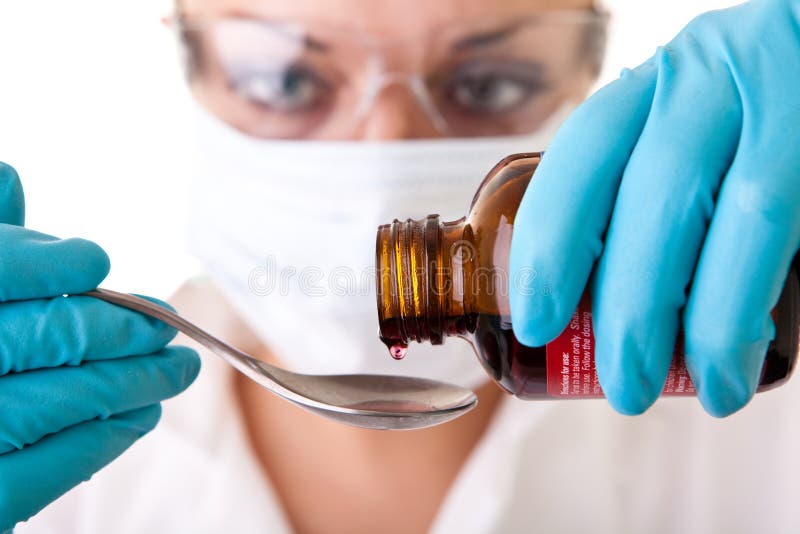 Syrup - flu treatment stock photo. Image of education - 13472964