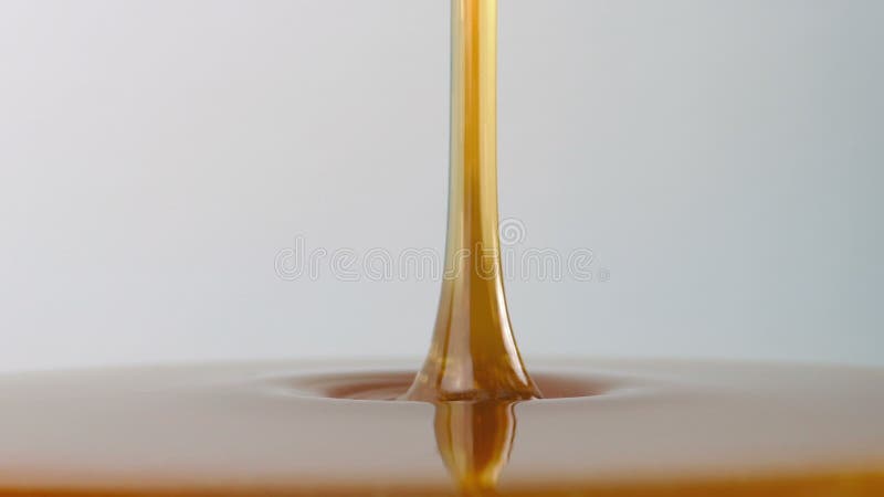 Syrup Pouring Side View Closeup Stock Footage - Video of making, thick ...