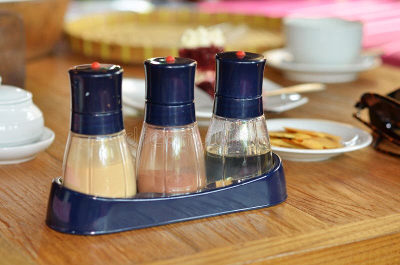 Syrup and sugar stock image. Image of table, bottle, restaurant - 36327863