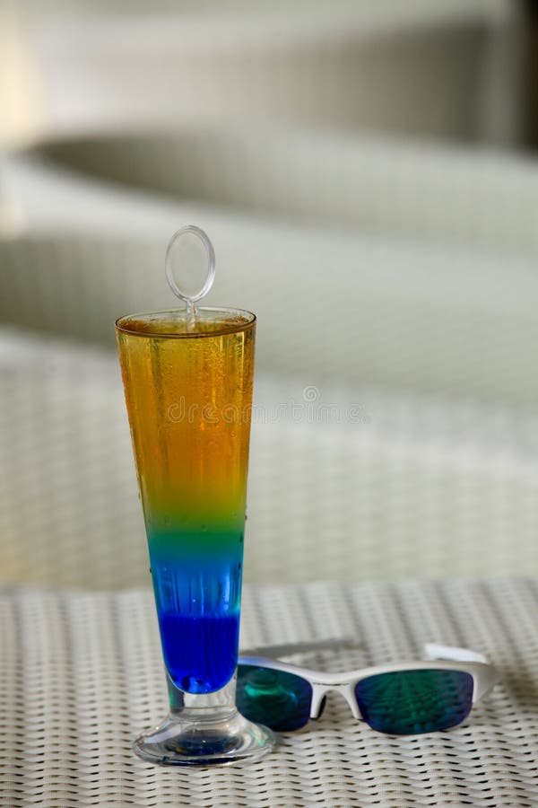 Rainbow Soft Drink . stock image. Image of refreshing - 105225825