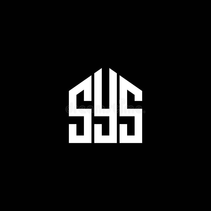 SYS Letter Logo Design on BLACK Background. SYS Creative Initials ...