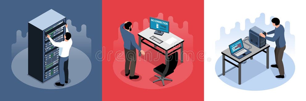 Male Sysadmin Stock Illustrations – 133 Male Sysadmin Stock ...