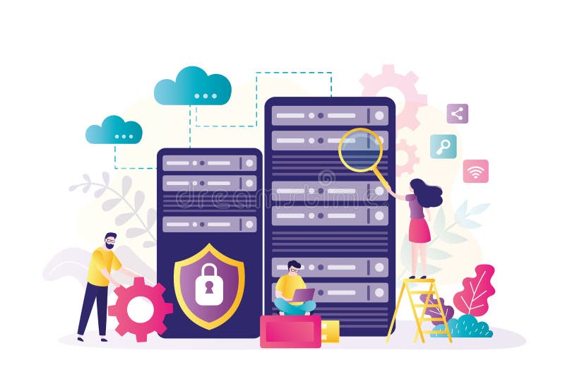 Database Administrators Stock Illustrations – 101 Database ...