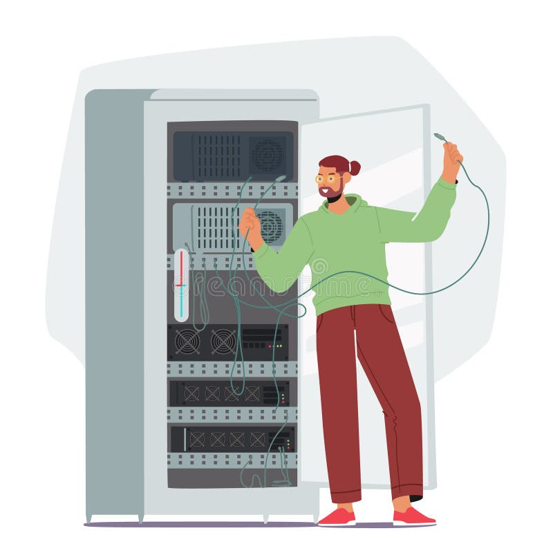 Cartoon System Administrator Stock Illustrations – 653 Cartoon System ...