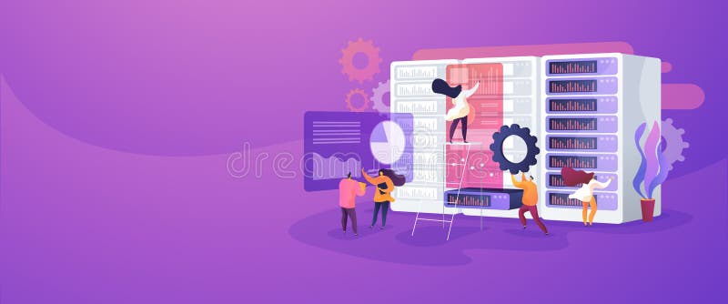 System Administration Concept Banner Header Stock Vector - Illustration ...