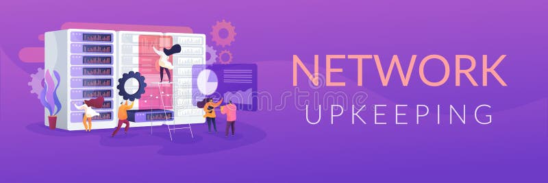 System Administration Concept Banner Header Stock Vector - Illustration ...