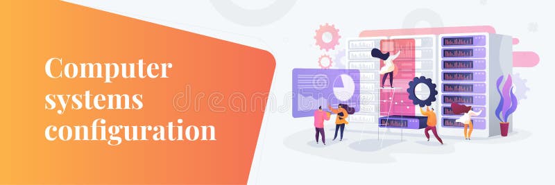 System Administration Concept Banner Header Stock Vector - Illustration ...