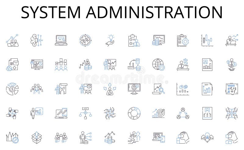System Administration Line Icons Collection. Creativity, Passion ...