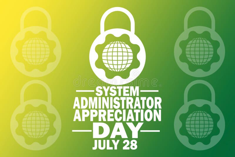 System Administrator Appreciation Day Vector Template Design ...