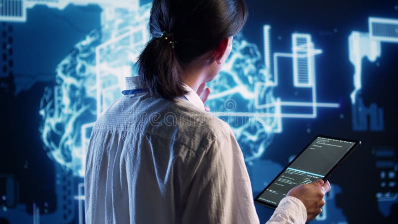 AI Admin Runs Code in Data Center Stock Footage - Video of workstation ... AI Admin Runs Code in Data Center Stock Footage - Video of workstation ...