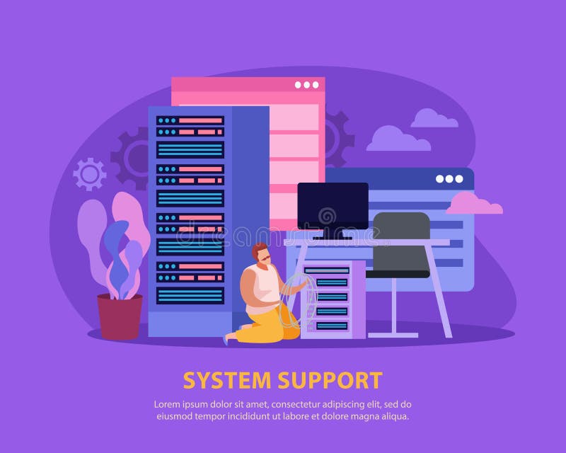 System Administrator Template Stock Illustrations – 594 System ...