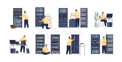 Cartoon System Administrator Stock Illustrations – 715 Cartoon System ...