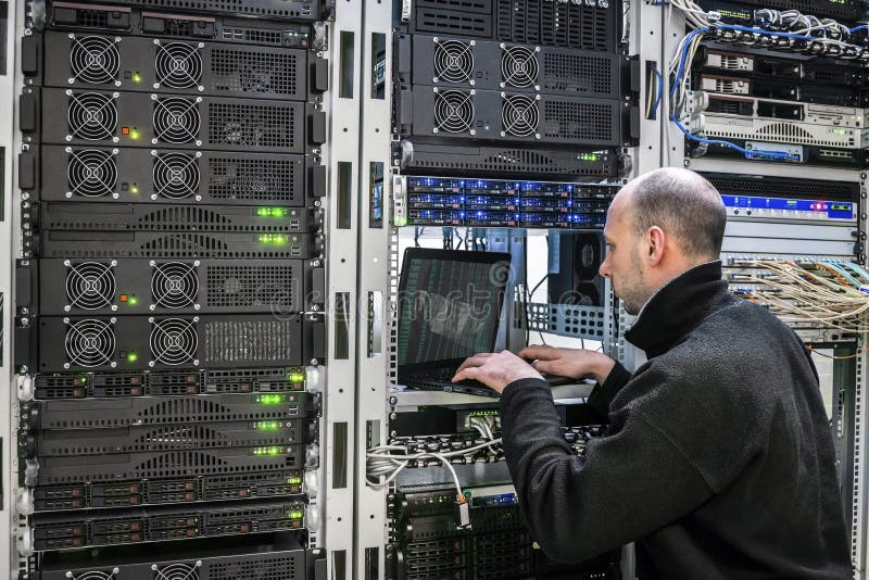 IT system administrator stock image. Image of male, surf - 8032785