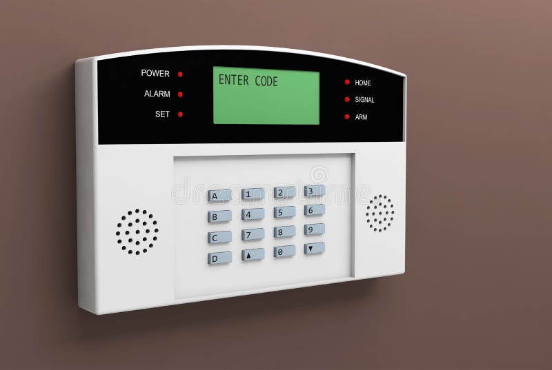 System Alarm Protection Safety Box Code Security Stock Illustration ...