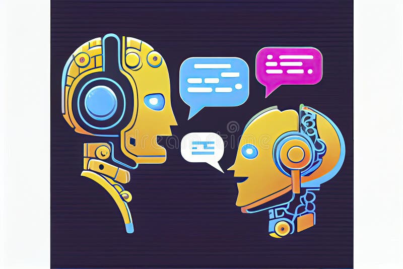 Chat GPT Artificial Intelligence Chat Bot by Open AI, Cartoon Style ...