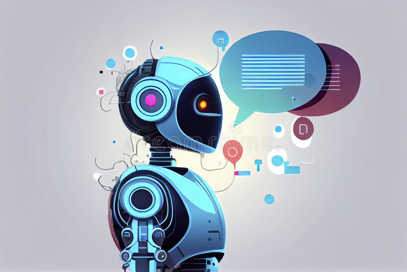 Chat GPT Artificial Intelligence Chat Bot by Open AI, Cartoon Style, Talking To Women Message ...