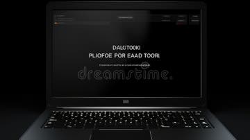 System black screen error stock illustration. Illustration of freeze ...