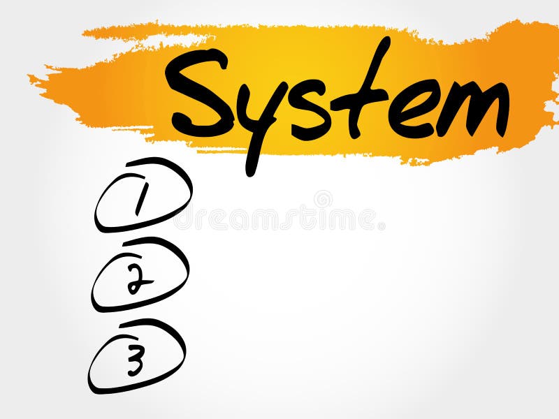 SYSTEM blank list stock illustration. Illustration of blank - 201767955