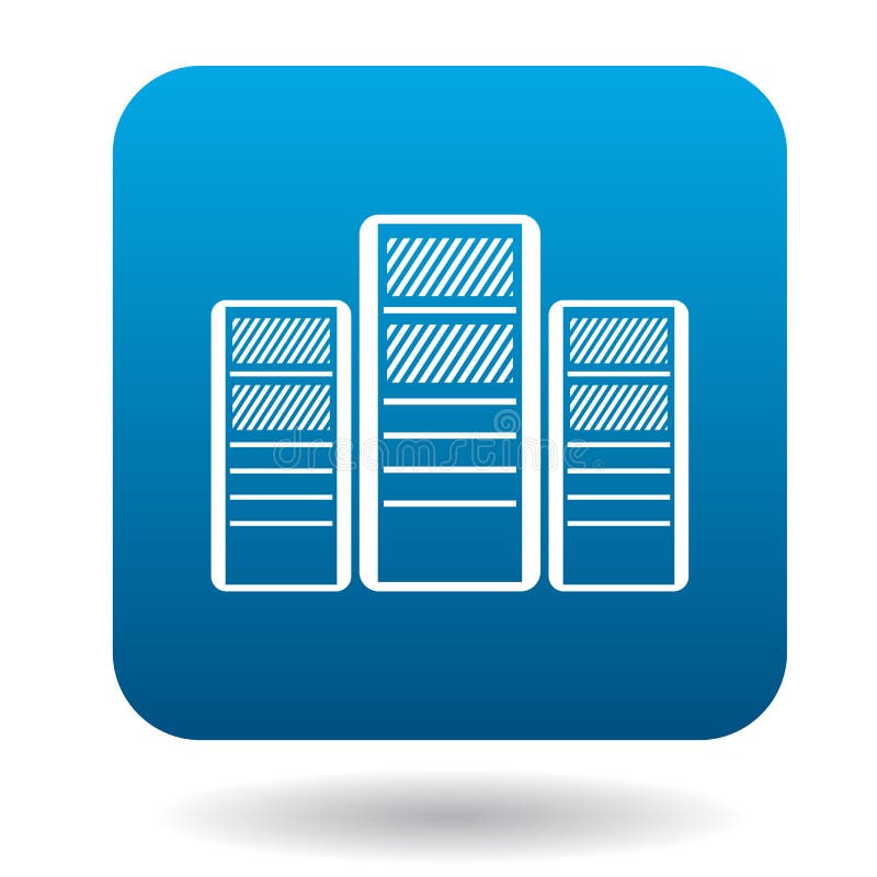 System Blocks of Computers Pattern, Simple Style Stock Vector ...