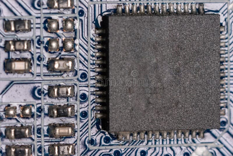 System Boards on a Motherboard in a Personal Computer Stock Photo ...