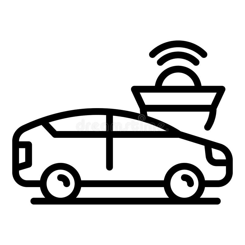 System Car Key Icon Outline Vector. Auto Alarm Stock Vector ...