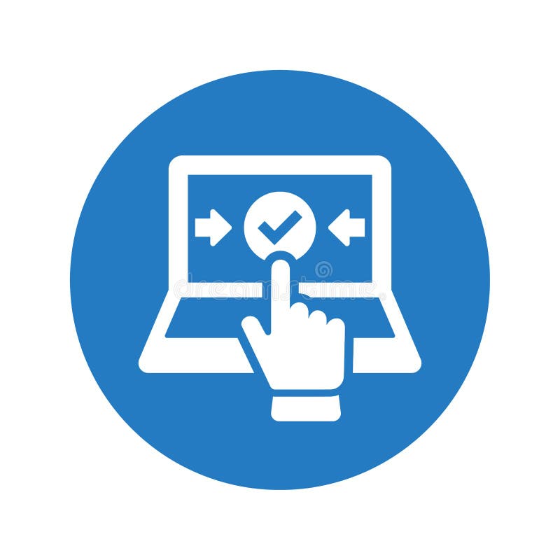 System Check Success RGB Color Icon Stock Vector - Illustration of pass ...