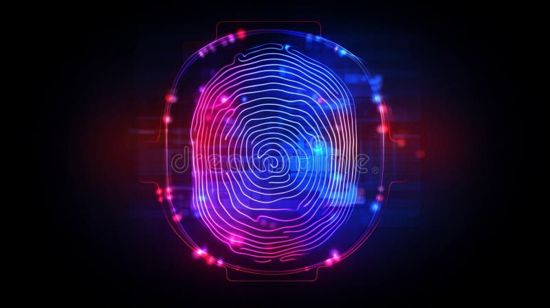 Digital Safety Secure Computer Scanner System Concept Finger ...