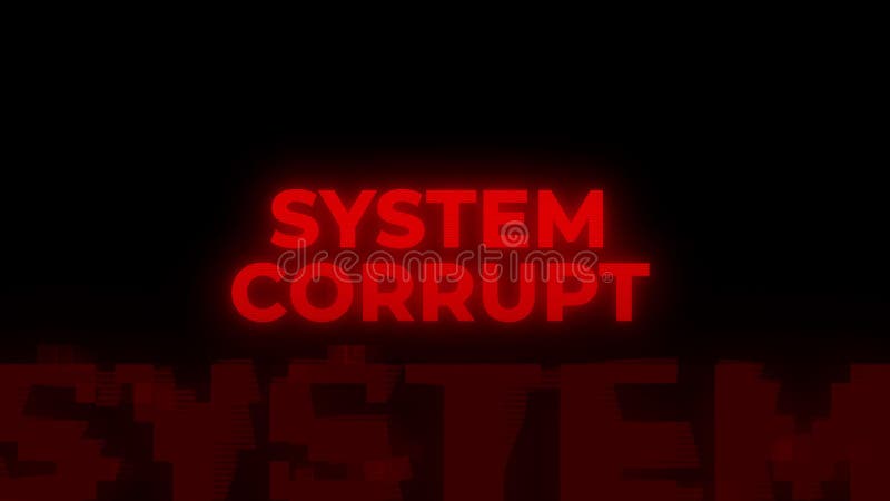 System Corrupt Warning Alert Screen Loop Blinking Glitch Animation ... System Corrupt Warning Alert Screen Loop Blinking Glitch Animation ...