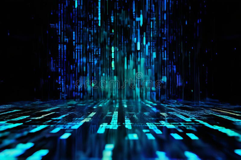 Distorted Glitchy Matrix Code Effect Stock Illustrations – 9 Distorted ...