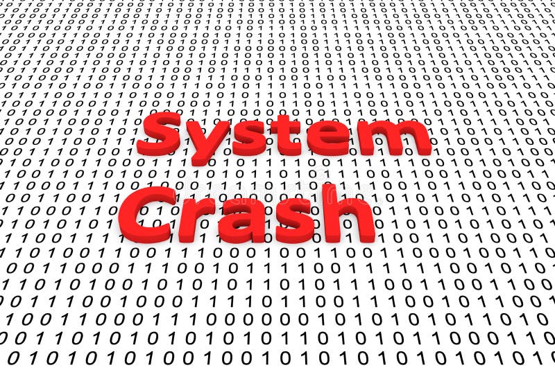 System Crash stock illustration. Illustration of point - 17414317